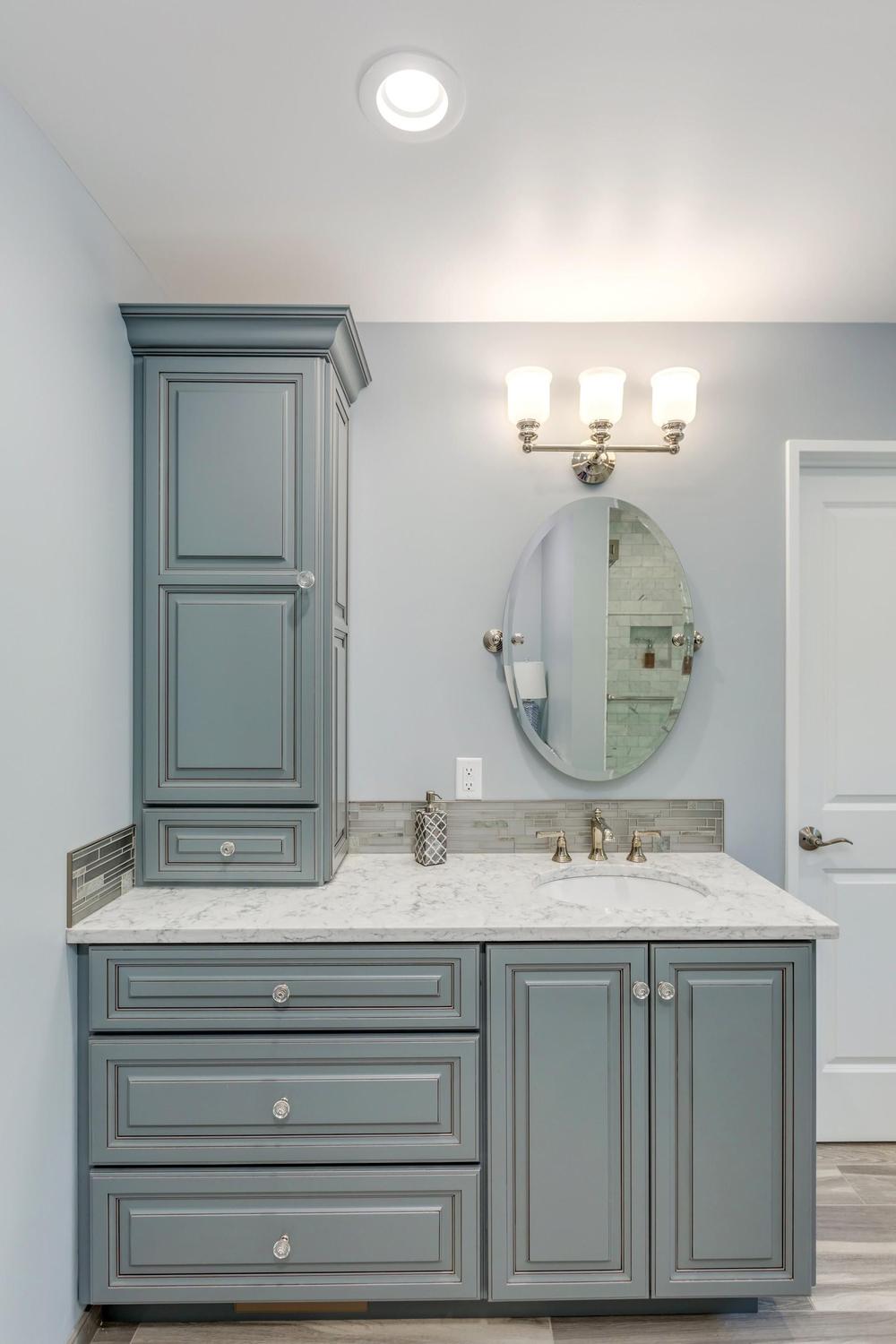 18 Bathroom Vanities with Storage Towers to Maximize Your Space
