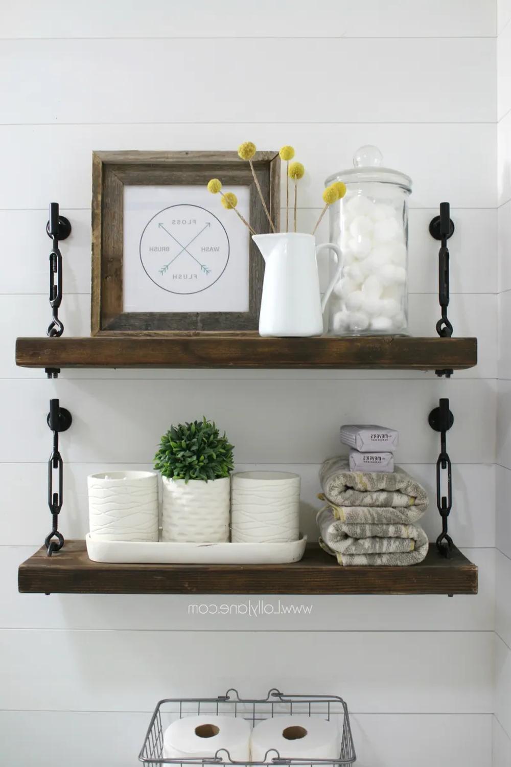 12 Creative Bathroom Wall Shelves Ideas to Maximize Space and Style