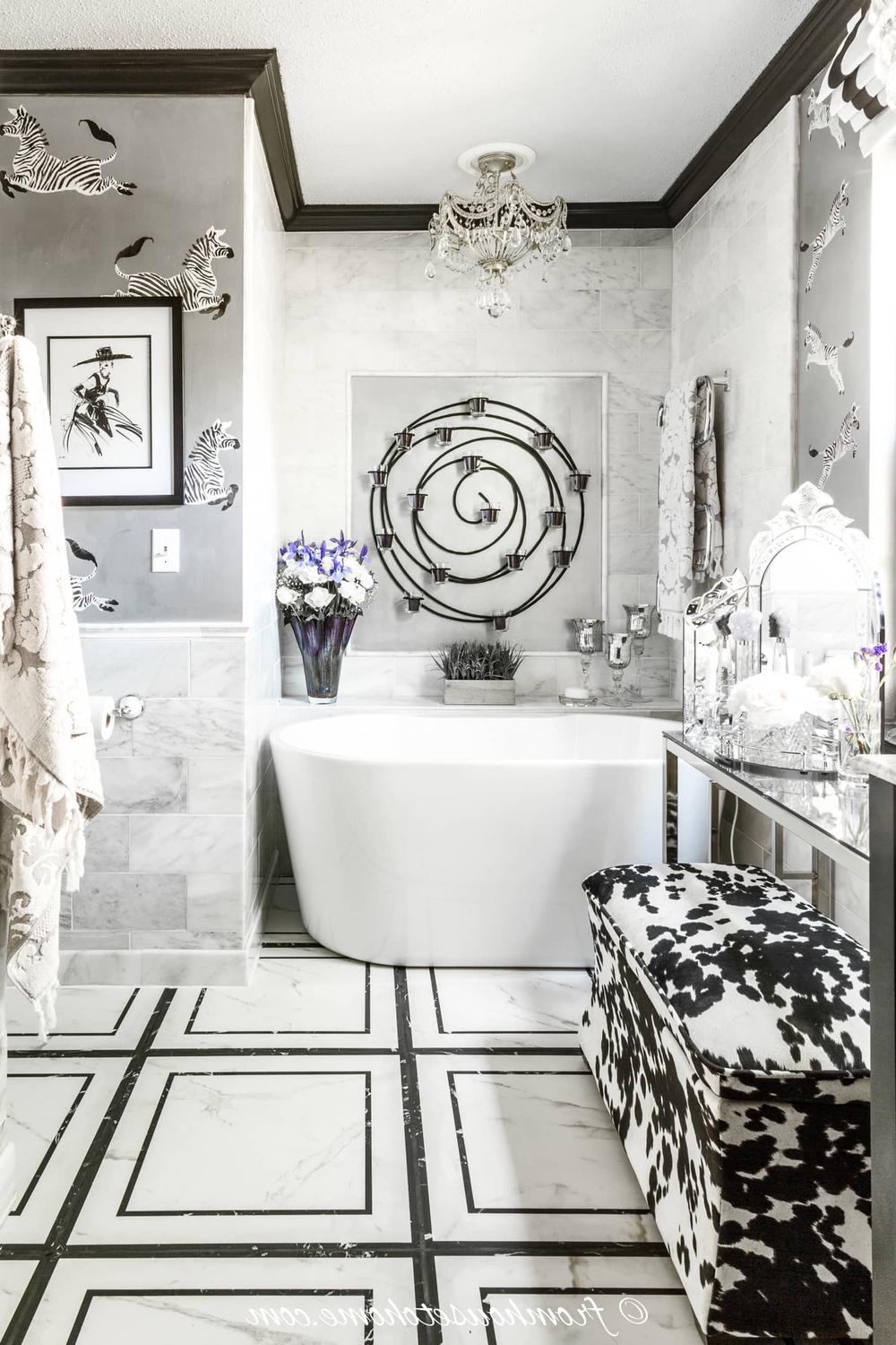 20 Black and White Bathroom Floor Designs to Inspire Your Next Renovation