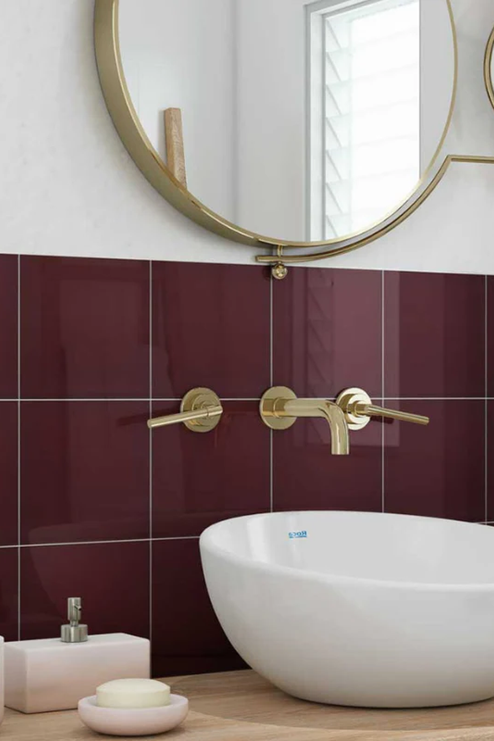 23 Burgundy Tile Bathroom Inspirations You’ll Love