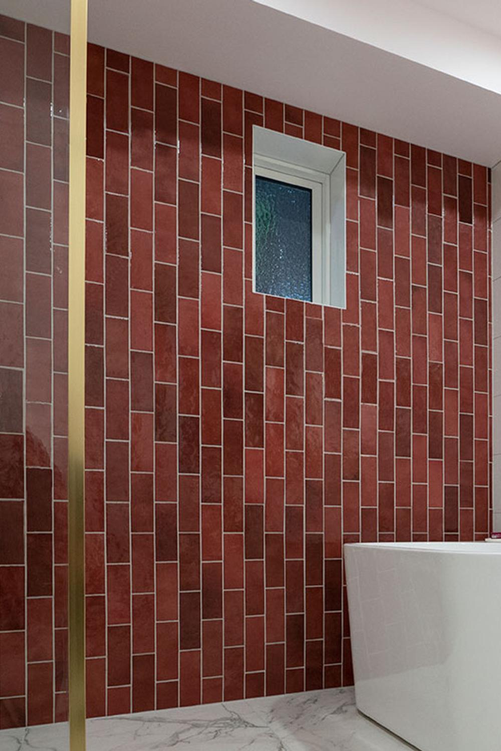 23 Burgundy Tile Bathroom Inspirations You’ll Love