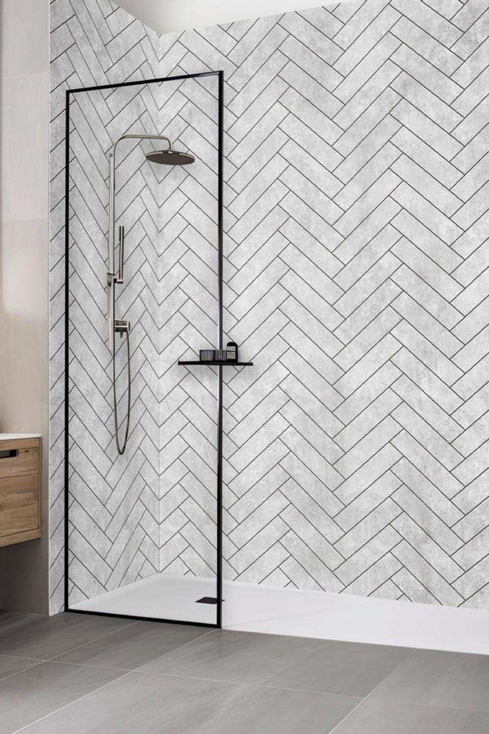 21 Ideas for a Chevron Tile Bathroom Makeover
