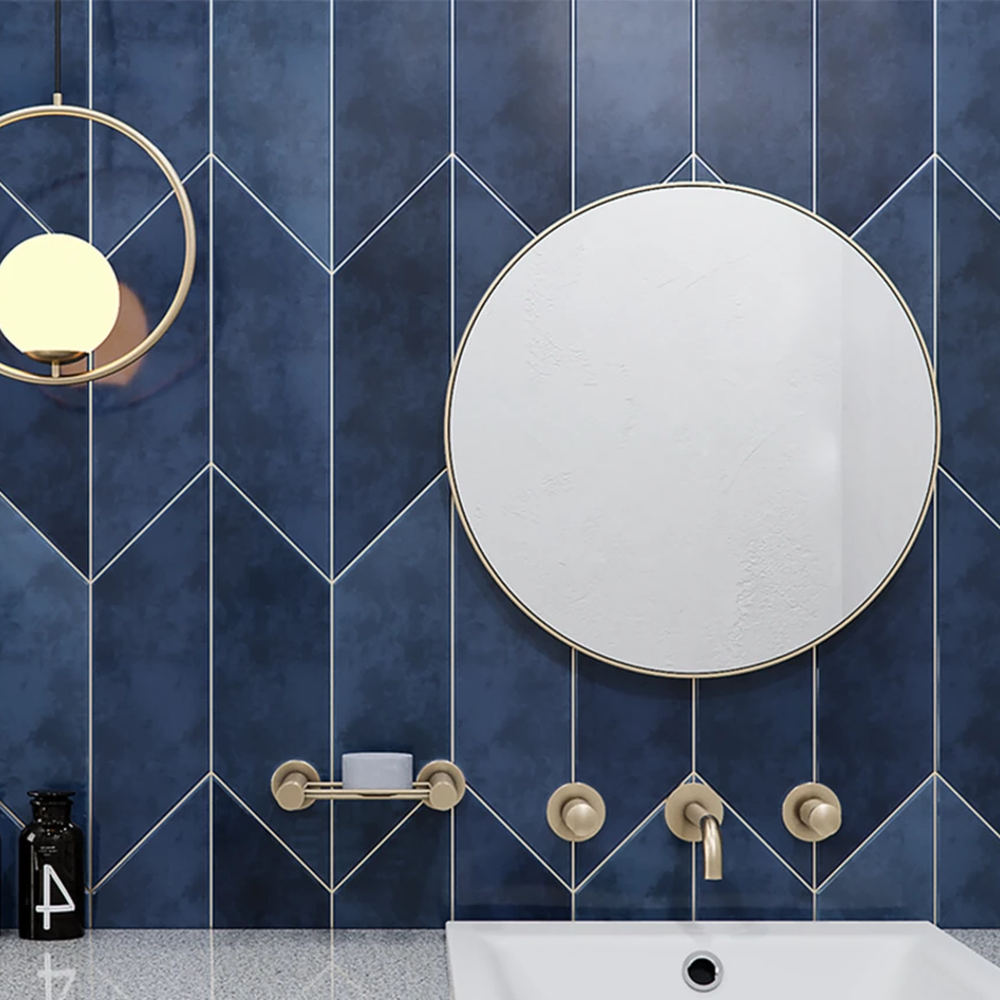 21 Ideas for a Chevron Tile Bathroom Makeover