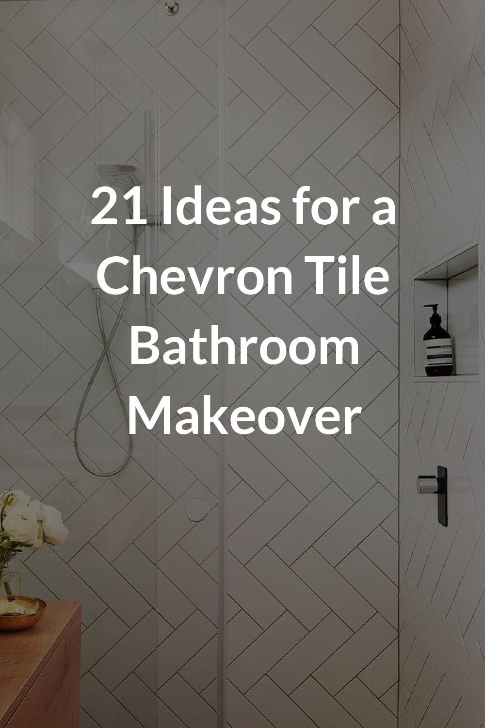 21 Ideas for a Chevron Tile Bathroom Makeover