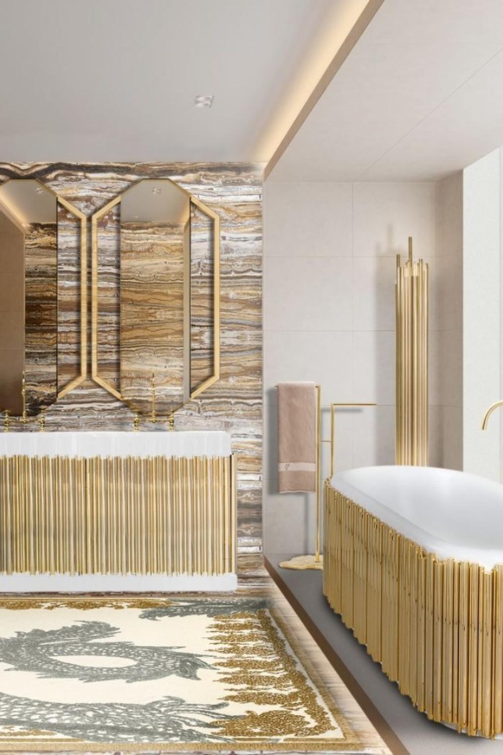 19 Gold Bathroom Inspirations to Light Up Your Space