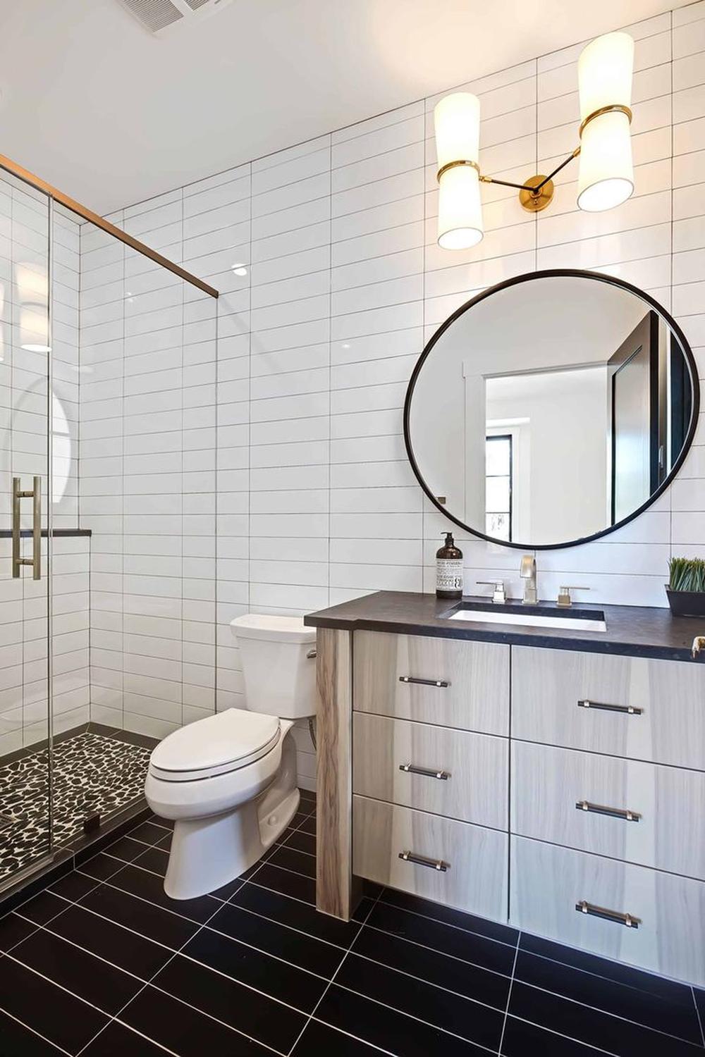 19 Stacked Subway Tile Bathroom Designs to Inspire Your Next Renovation