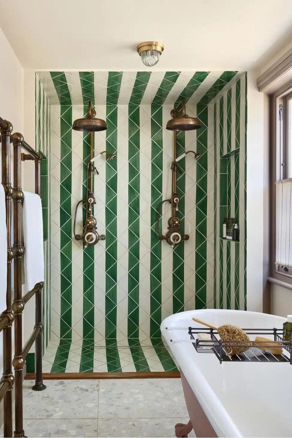 21 Striking Stripe Tile Bathroom Designs to Inspire Your Renovation